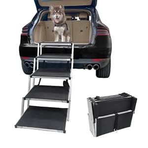 Petshug 5-StepDog Ramp for Car Pet Dog Ramp for Large Dogs, Pet Stair ...