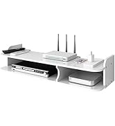 Catekro Floating Wall Shelf for WiFi Router, Comes with Four Shelf ...