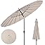 TANGZON 260cm/9ft Outdoor Patio Umbrella, Garden Parasol with Push ...