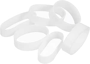 uxcell 200Pcs Silicone Rubber Bands, 5mm x 15.5mm Rubber Bands Rings ...