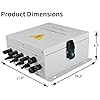 Amazon.com: PowGrow PV Combiner Box, 4 String Metal Solar Combiner Box ...