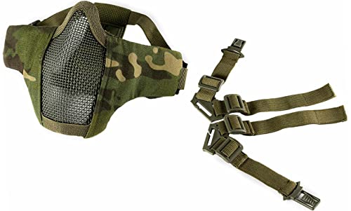 Snapklik.com : OneTigris 6 Foldable Half Face Mesh Mask Military Style ...