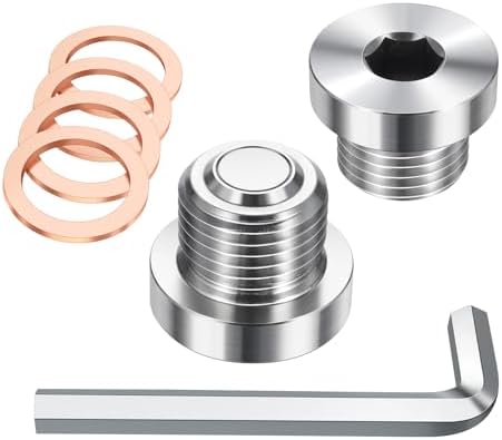 Amazon.com: DEEFILL 2PCS Stainless Steel Magnetic Main/Rear Gearcase ...