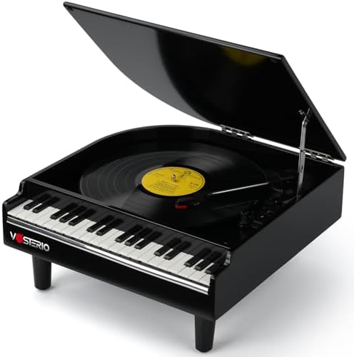Amazon.com: Popsky 3-Speed Turntable Bluetooth Record Player with ...