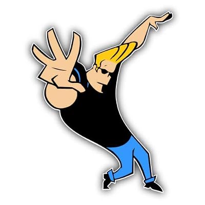 Johnny Bravo Hippie Cartoon - Sticker Graphic - Philippines | Ubuy