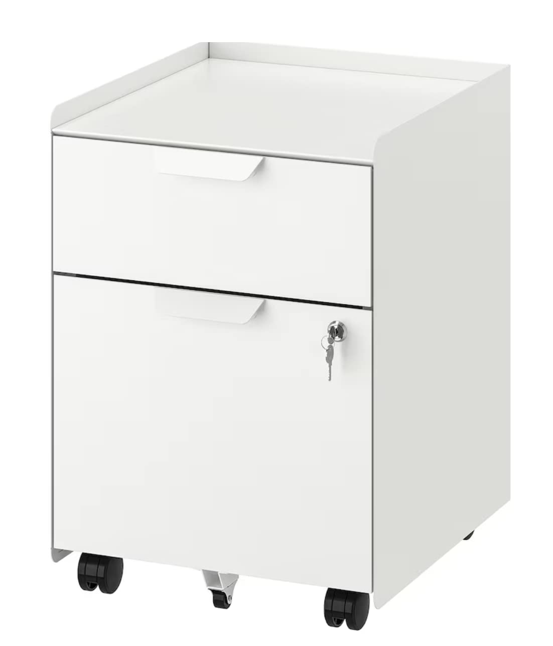1CLIQKART TROTTEN Drawer Unit w 2 Drawers on castors, White : Amazon.in ...
