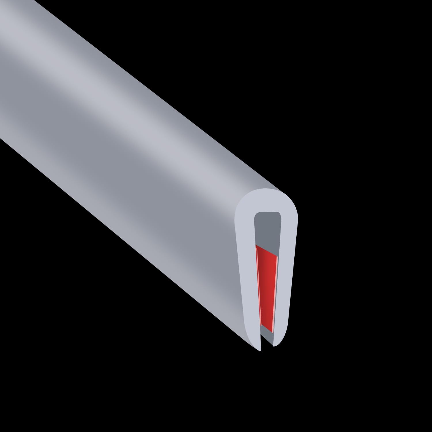 Rubber Edge Trim, Flexible Edge Trim for Sharp Edge, 1/16" U Channel ...