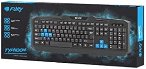 Fury Gaming Typhoon - Gaming Keyboard For PC (US Layout) : Amazon.com ...