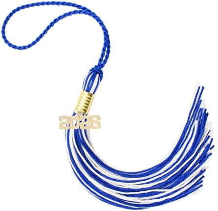 Amazon.com: Tassel Depot 2026 Royal/White Graduation Tassel - Every ...