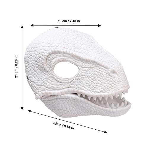 BestAlice Dino Mask Moving Jaw, Dinosaur Mask Headgear, Jurassic ...