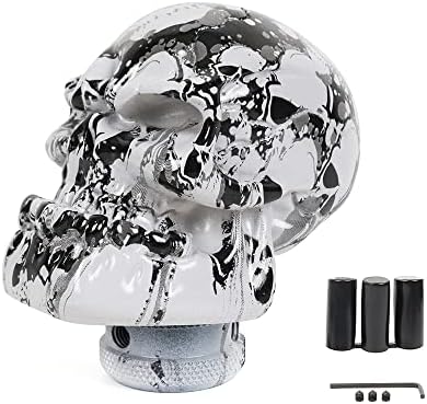 muge racing Gear Shift Knob Skull Head Car Gear Shifting Stick for Most ...