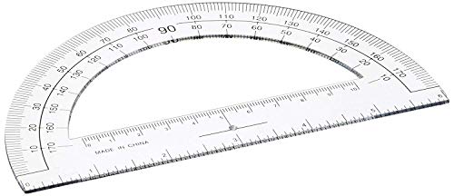 Snapklik.com : 1InTheOffice Plastic Protractor, Math Protractors ...