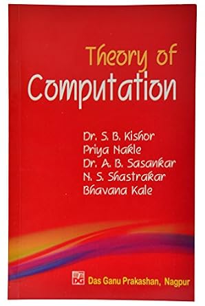 Buy Theory Of Computation Book Online at Low Prices in India | Theory ...