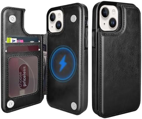 Amazon.com: TopPerfekt Wallet Case for iPhone 13 Pro Max 6.7", Compatible with MagSafe, Wireless ...