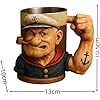 Amazon.com | nopqwz 3D painted book mugs,Popeye mugs,Desktop decorative ...