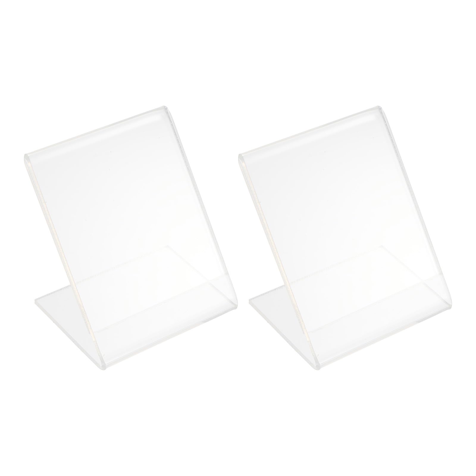 Snapklik.com : Clear Acrylic Qr Code Holder L-Shape Stand For Payment ...