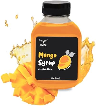 Amazon.com: Locca Mango Syrup 12oz - Premium Coffee Syrup, Coffee ...