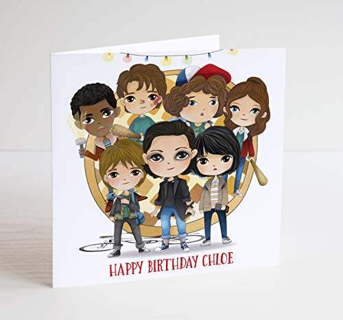 Stranger Things personalised Birthday Card : Amazon.co.uk: Stationery ...