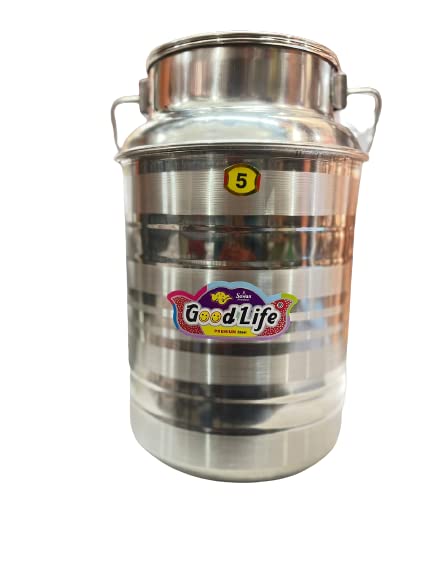 HARJEE Heavy Stainless Steel Food Grade Milk Storage jar Can with ...