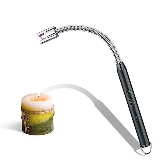 ANH MART USB Rechargeable Electronic Lighter Candle Lighter Electric ...