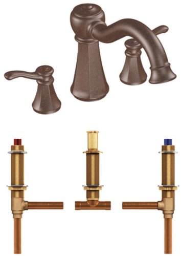 Moen T932ORB-4792 Vestige Two-Handle High Arc Roman Tub Faucet with ...