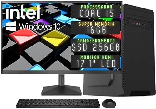 Computador Completo 3green Desktop Intel Core i5 8GB Monitor 19.5" HDMI ...
