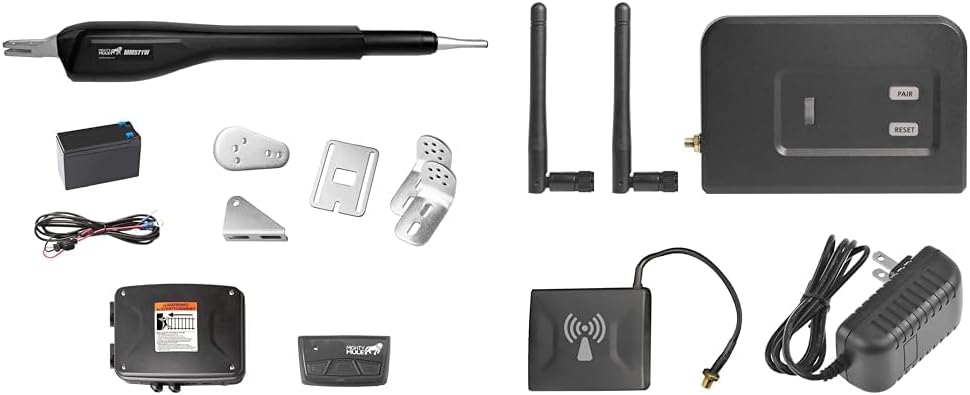 Amazon.com: Mighty Mule 18ft 850lb Auto Gate Opener Smart Ready Bundle ...