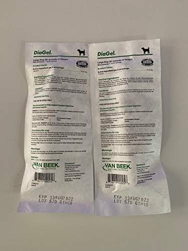 Amazon.com : Van Beek Diagel Diarrhea Control Gel for Dogs (Large) 5 mL ...