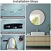 Amazon.com: VGRFM 42 Inch Oversized Round Mirror - Modern Brushed Metal ...