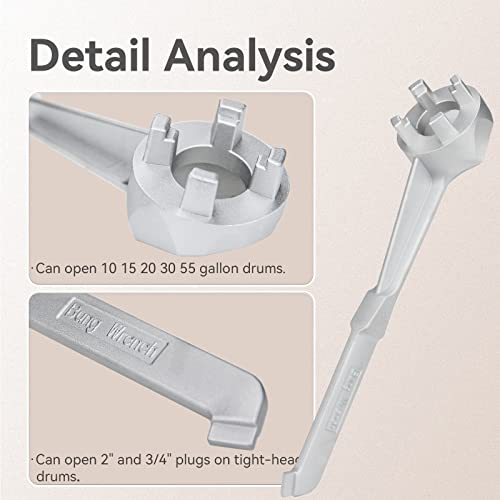 Snapklik.com : Bung Wrench 55 Gallon Drum, Drum Wrench Aluminum Barrel ...