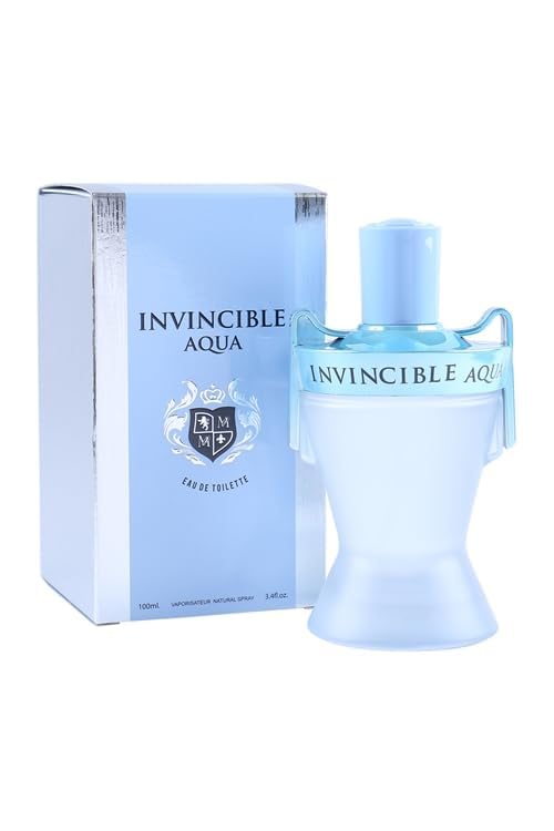 Amazon.com : INVINCIBLE AQUA Men's 3.4 Oz EDT Perfume Men Cologne ...