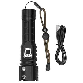 Buy Camping Flashlight, 3000Lm Portable Rotating Telescopic Zoom ...