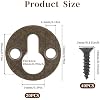 Sliverdew 20 Pcs Round Keyhole Hangers 25mm Metal Picture Frame Hanging ...