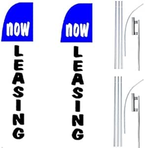 Amazon.com: 2 Swooper Flutter Feather Flags plus 2 Poles & Ground ...