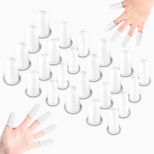 Amazon.com : Finger Protectors, 24 Pcs 3 Sizes, Rubber Fingers Covers ...