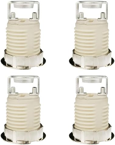 G9 Ceramic Lamp Holder with Bracket, Hyhpsjiee 4pcs G9 Threaded Ceramic ...