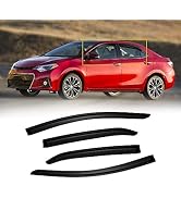 Amazon.com: CMVT Auto Window Visors for 2009-2017 (Chevy) Chevrolet ...