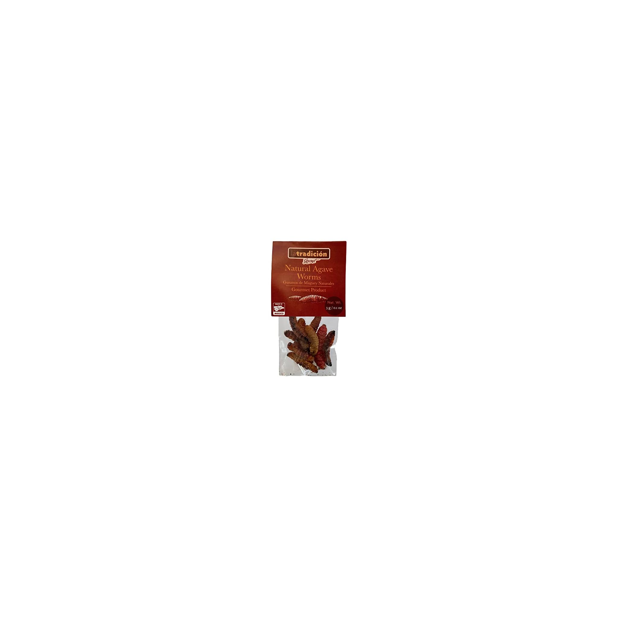 Natural Dried Agave Worms | Gusanos de Maguey from Oaxaca, Mexico - 3g ...