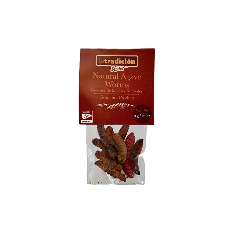 Natural Dried Agave Worms | Gusanos de Maguey from Oaxaca, Mexico - 3g ...