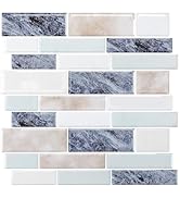 VEELIKE Fish Scale Backsplash Tile Peel and Stick Pink Mermaid Tile ...