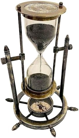 Amazon.com: 5" Decorative Brass Sand Timer Hourglass with Antique ...