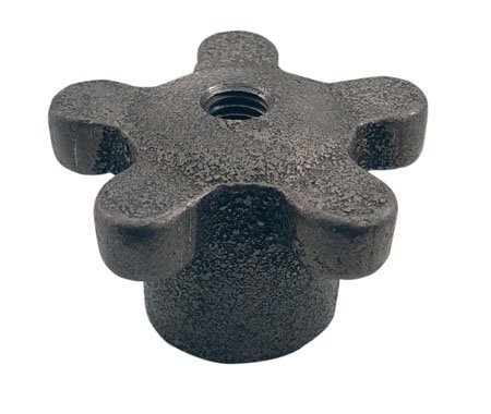 Amazon.com: 1 1/2" Span, 1/2-13 Tap, Cast Iron Prong Type Short Shank ...