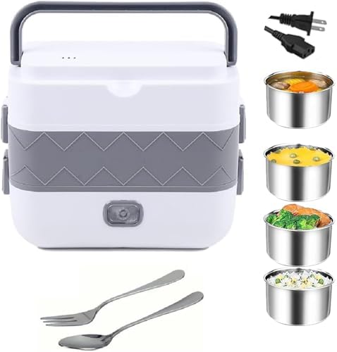 Amazon.com: Portable Self Cooking Electric Lunch Box, 2L Mini Rice ...