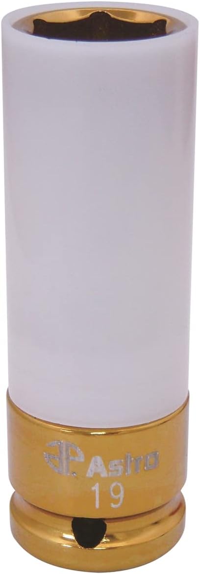 Astro Pneumatic AST7870-19 Socket 19mm 1/2D 12Pt Dp GLD - Amazon.com