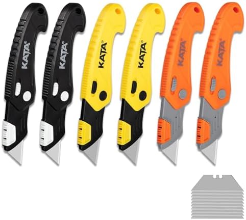 ZIMPTY ZY300 6-Pack Folding Utility Knife Quick-change SK5 Box Cutter ...