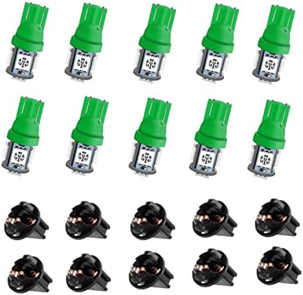 WLJH 10Pack Printed Circuit Base T10 194 168 LED Light Bulb PC194 PC195 ...