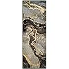 Amazon.com: Hallway Runner Rug, Luxury Modern Abstract Marble Texture ...