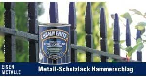 Hammerite Metall-Schutzlack Hammerschlag schwarz 2,5L : Amazon.de: Baumarkt