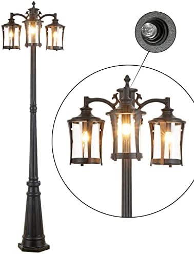 Amazon.com: Trans Globe Lighting TG4995 BK Traditional Three Pole ...