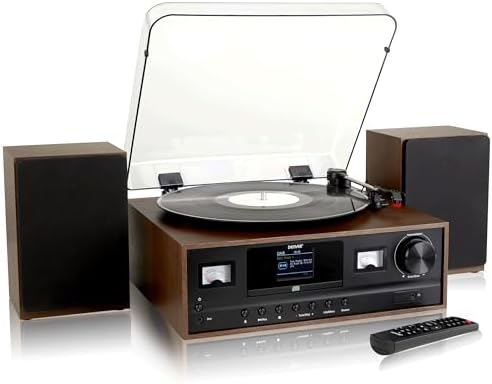 Denver MRD-52 Record Player Hi-Fi System With 2.4-inch Colour Screen ...